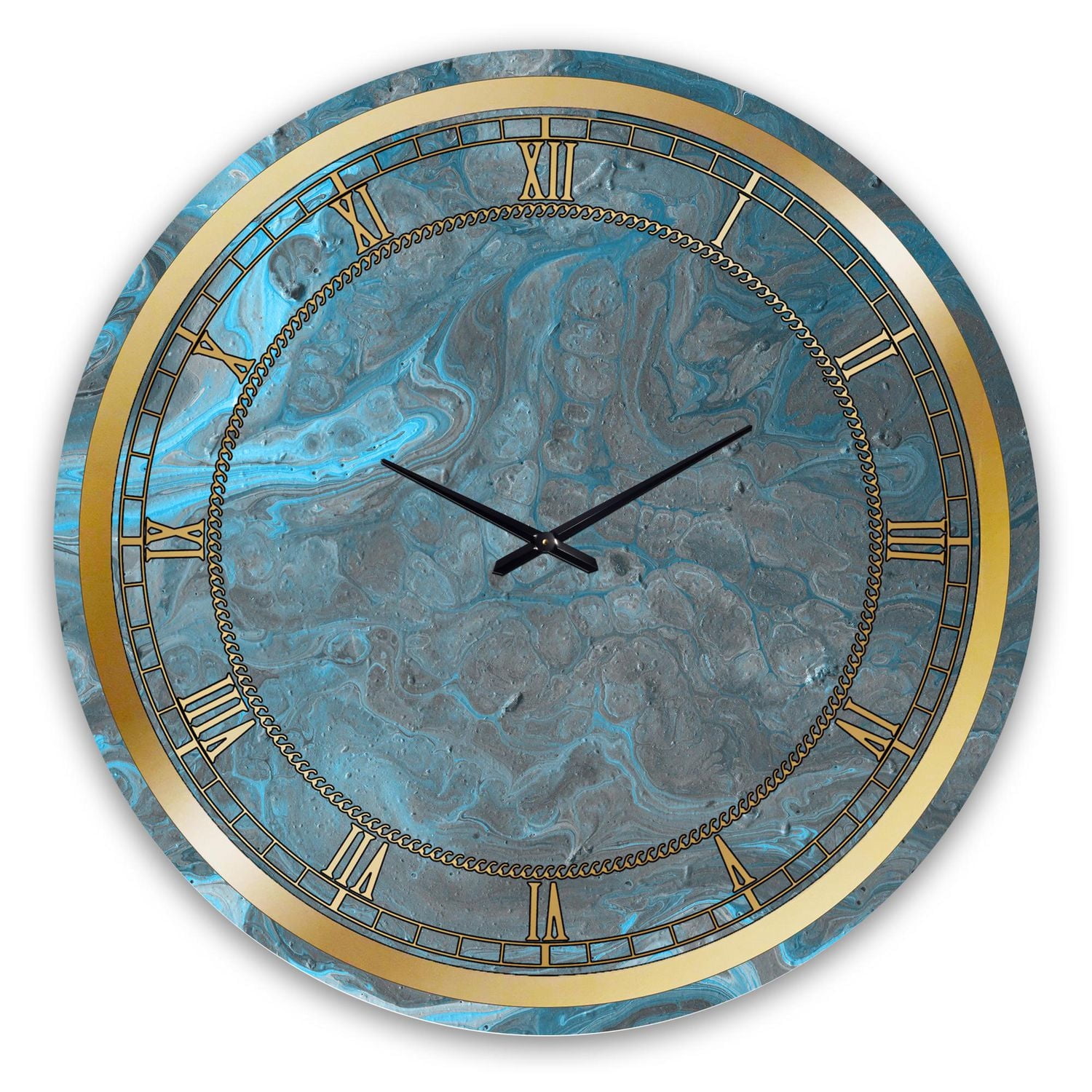 Click here for Designart blue And Gray Marble Landscape Glam Wall... prices