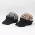 Adult Wig Baseball Cap with Synthetic Hair, Adjustable Street Trend Sun ...