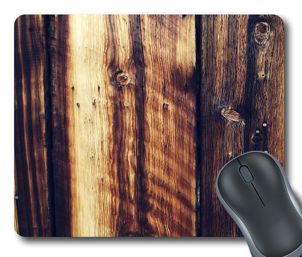 GCKG Rustic Old Barn Wood Art Mouse Pad Personalized Unique Rectangle ...