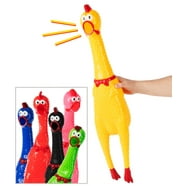 Animolds Tie-Dye Squeeze Pack, Loud Squeaking Rubber Chicken Toy ...