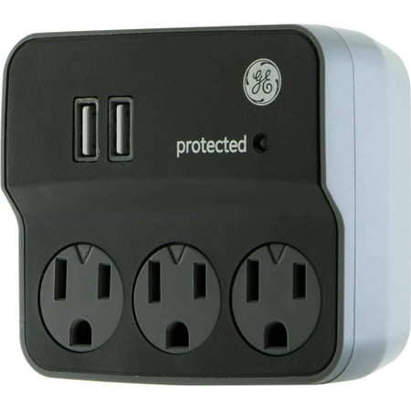 UPC 030878336444 - GE Pro Surge Protector with 3 Outlets and 2 USB ...