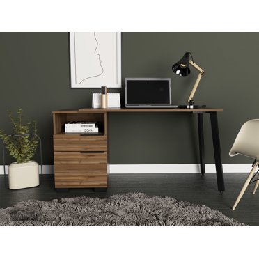 vidaXL Secretary Desk Office Writing Table with Drawers Solid Wood ...
