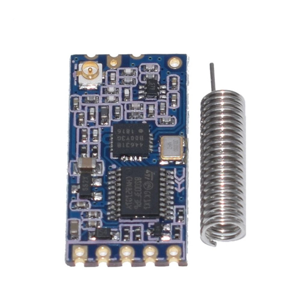 Electronicheart 433mhz Hc 12 Si4463 Wireless Serial Port Microcontroller Module 1000m Antenna