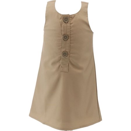 Lands' End Little Girl's Solid BF A-Line Jumper Khaki 6 NEW 458378 ...