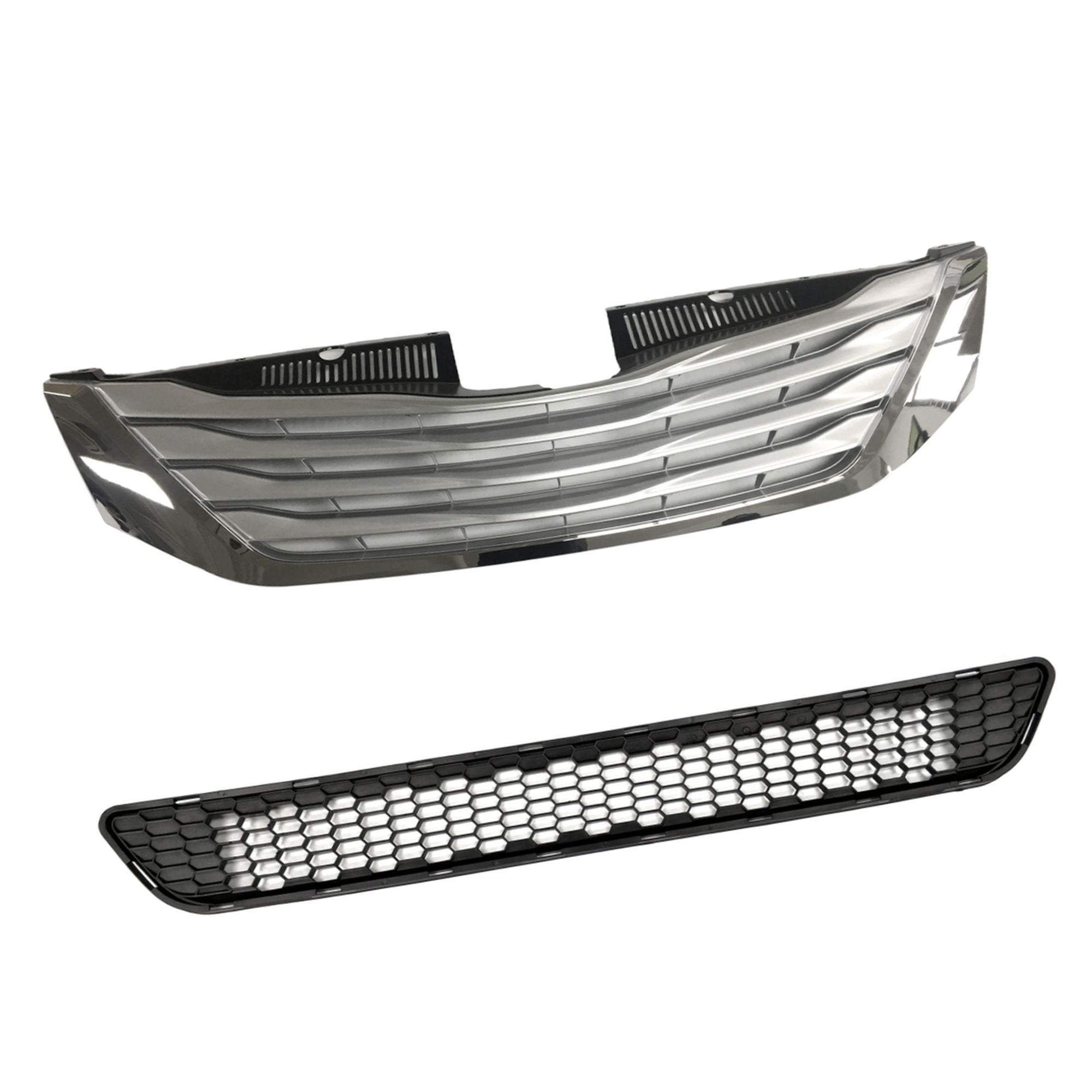 Front Upper & Lower Grille For 2011-2014 Toyota Sienna - Walmart.com