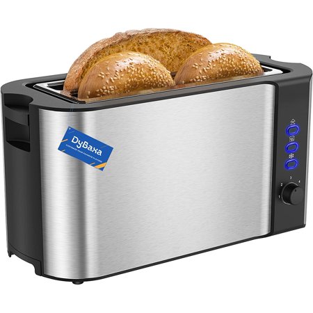 Toaster 4 Slice, Stainless Steel Toaster with Warming Rack, 6 Browning ...