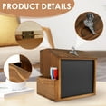 Wood Suggestion Box with Slot and Lock Countertop or Wall Mounted ...
