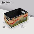 2 Pcs Foldable Felt Storage Bins Decorative Fabric Organizer Baskets ...