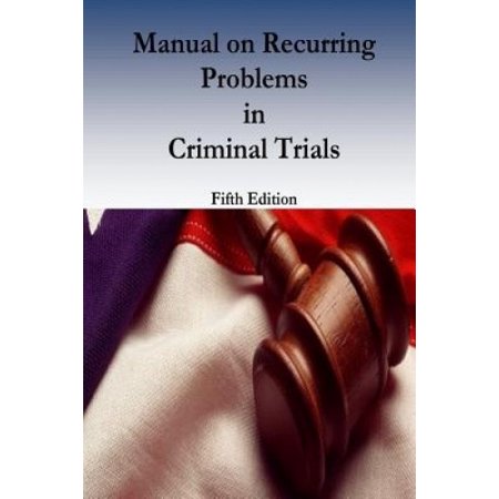 Manual on Recurring Problems in Criminal Trials | Walmart Canada