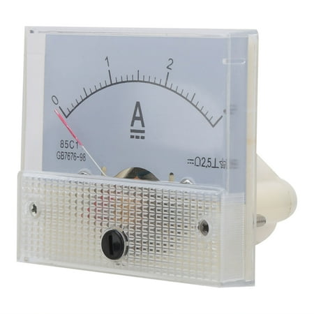 DC Current Meter, 85C1 Analog Panel Ammeter, 63x58x56mm For Measure The ...