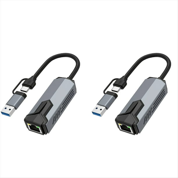 Adaptador de Red USB 3.0 Tipo-C A RJ45 de 5000 Mbps, Convertidor ...