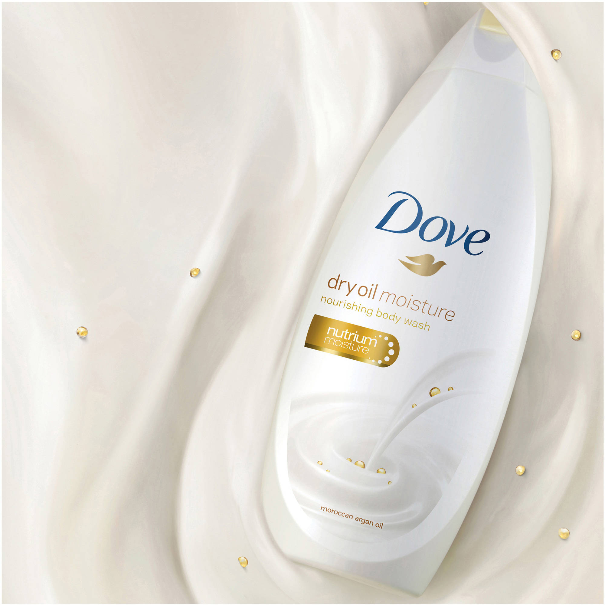 2 Dove Dry Oil Moisture Nourishing Body Wash Moroccan Argan Oil 22oz Each