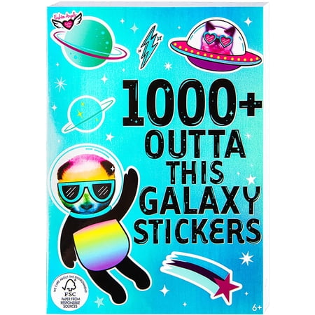 HTOOQ 1000+ Spacey Far Out Galaxy Stickers for Kids - Fun Space Themed ...