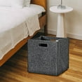XMMSWDLA Felt Foldable Storage Cube Bin Nursery Cubby Storage Bin Cubes ...