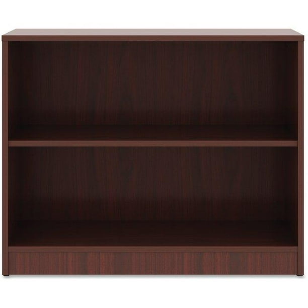 2 Shelf Laminate Bookcase - Mahogany - Walmart.com - Walmart.com