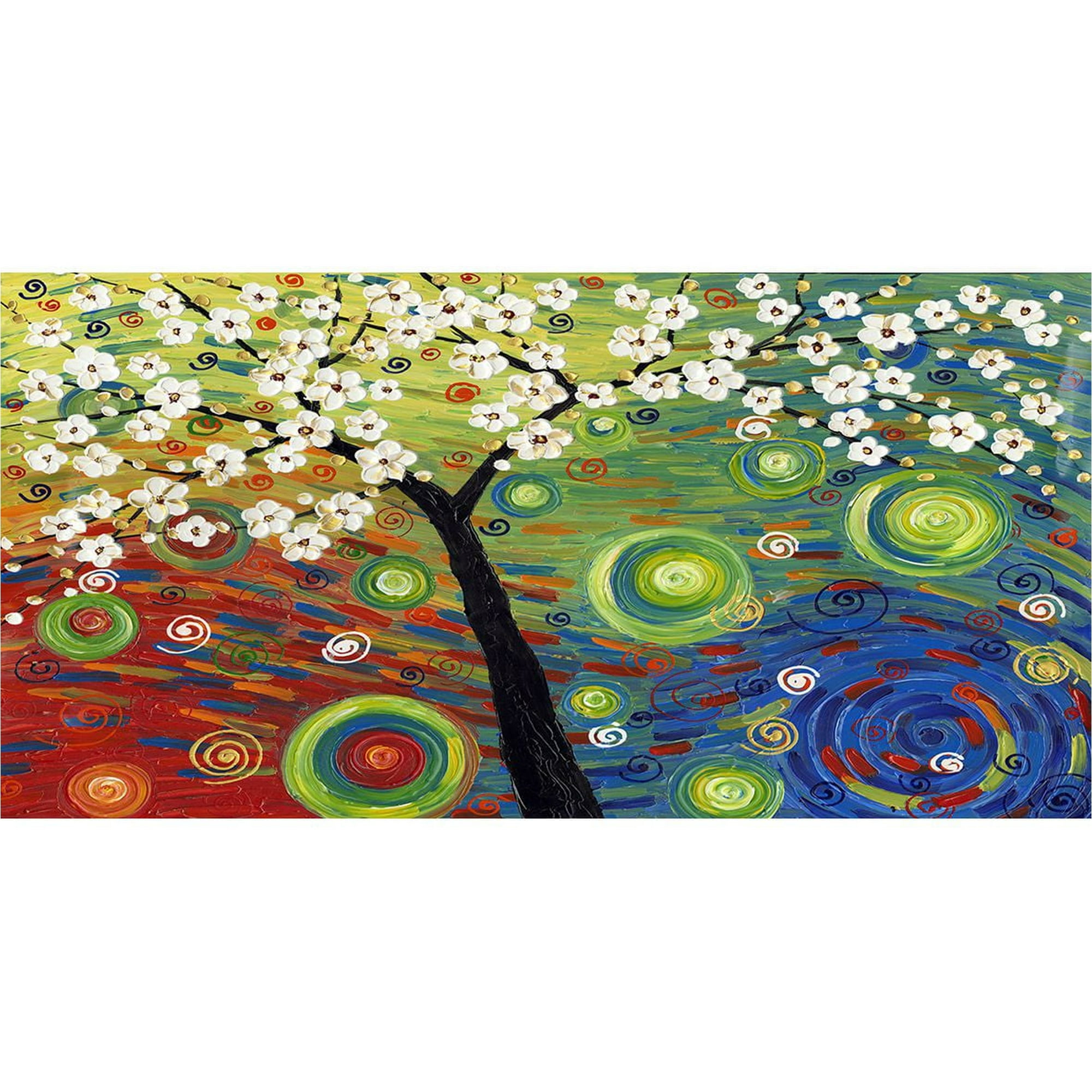 Click here for Designart Design Art- Psychedelic Flower Tree - Pr... prices