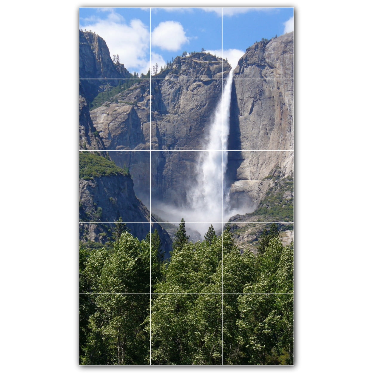 Picture-Tiles.com: Waterfalls Ceramic Tile Wall Mural WAL501121-35M. 18 ...