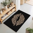 2x3ft Area Rug,Sexy Leopard Stripes Lips Washable Large Rugs Soft Non ...