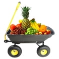 2 cu. ft. Steel Folding Poly Garden Dump Truck Powered Wheelbarrow 300 ...