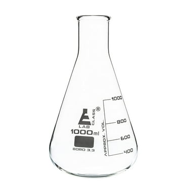 Erlenmeyer Conical Flask, 500ml, with Teflon Lined Screw Cap ...