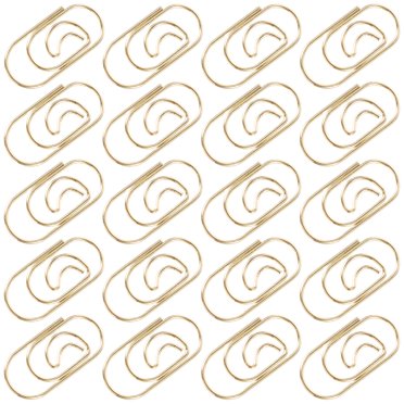 FENGGUIQU Rose Gold Cross Paper Clips for Office Use Metal Material ...