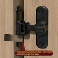 Heavy-Duty Anti-Theft Door Lock with 90°/180° Adjustable Sliding Pin ...