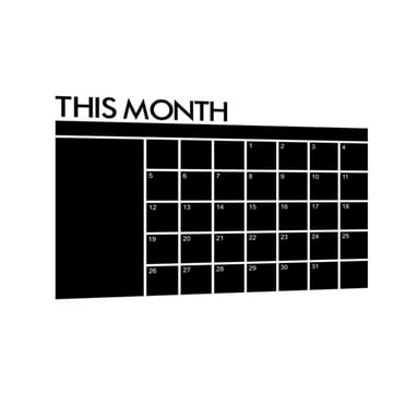 "WallDeca Large Monthly Dry Erase Whiteboard Calendar Planner: Big ...