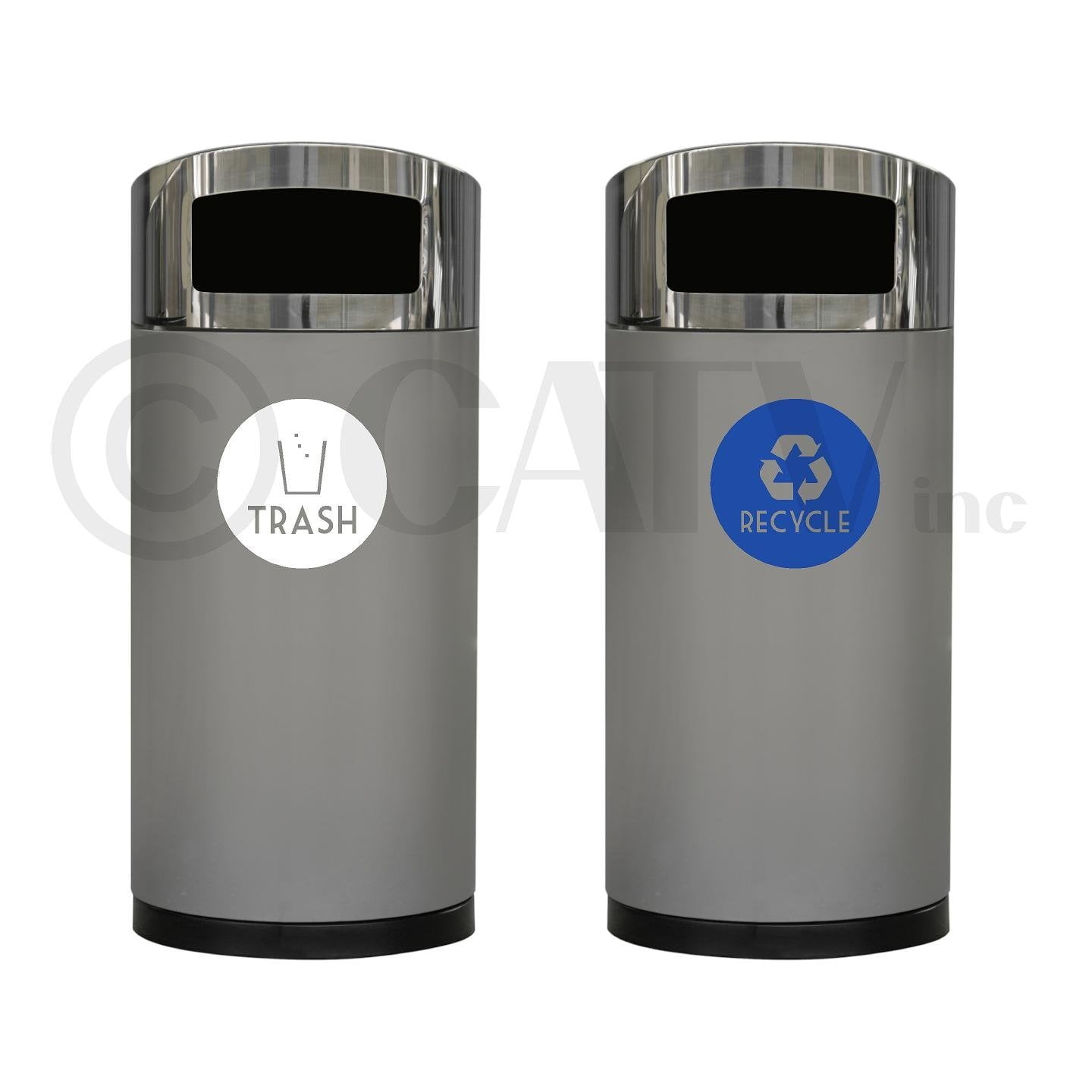 Recycle and Trash Vinyl Lettering Decal Sticker Trash Can Decals and ...