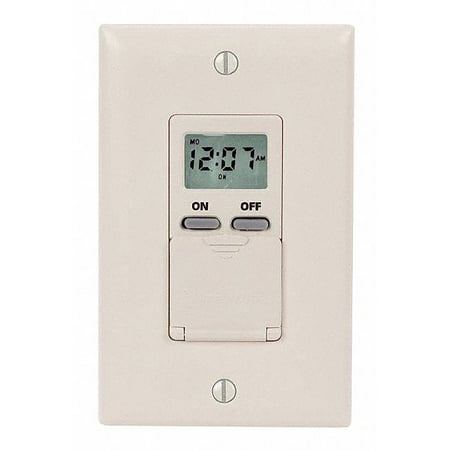 Intermatic Digital Timer,7-Day,SPST,120V,Ivory EI500C – BrickSeek