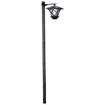 "42"" LED Solar Mini Vintage Street Lamp Post, Outdoor Garden Triple ...