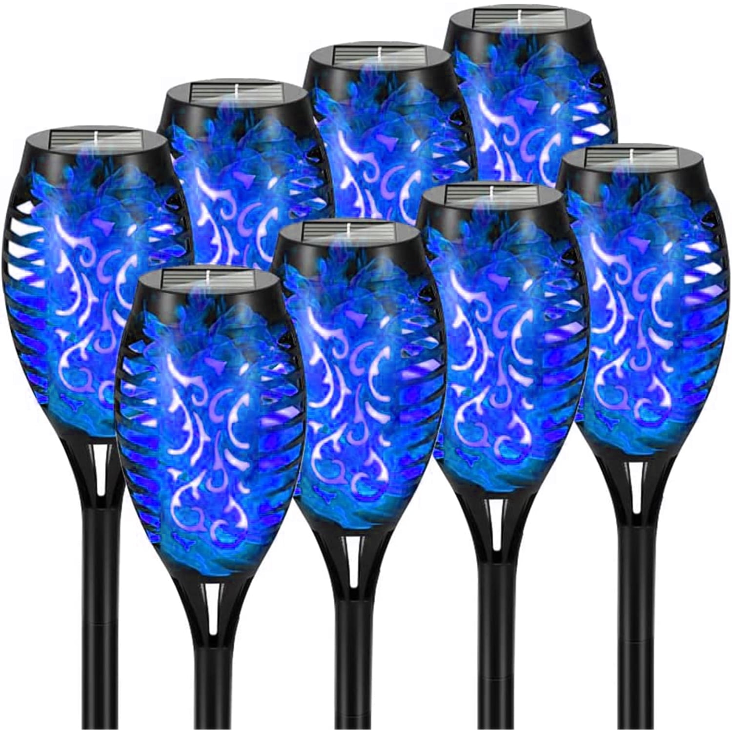 Solar Outdoor Lights - 12LED Flickering Flame Solar Torch Lights ...