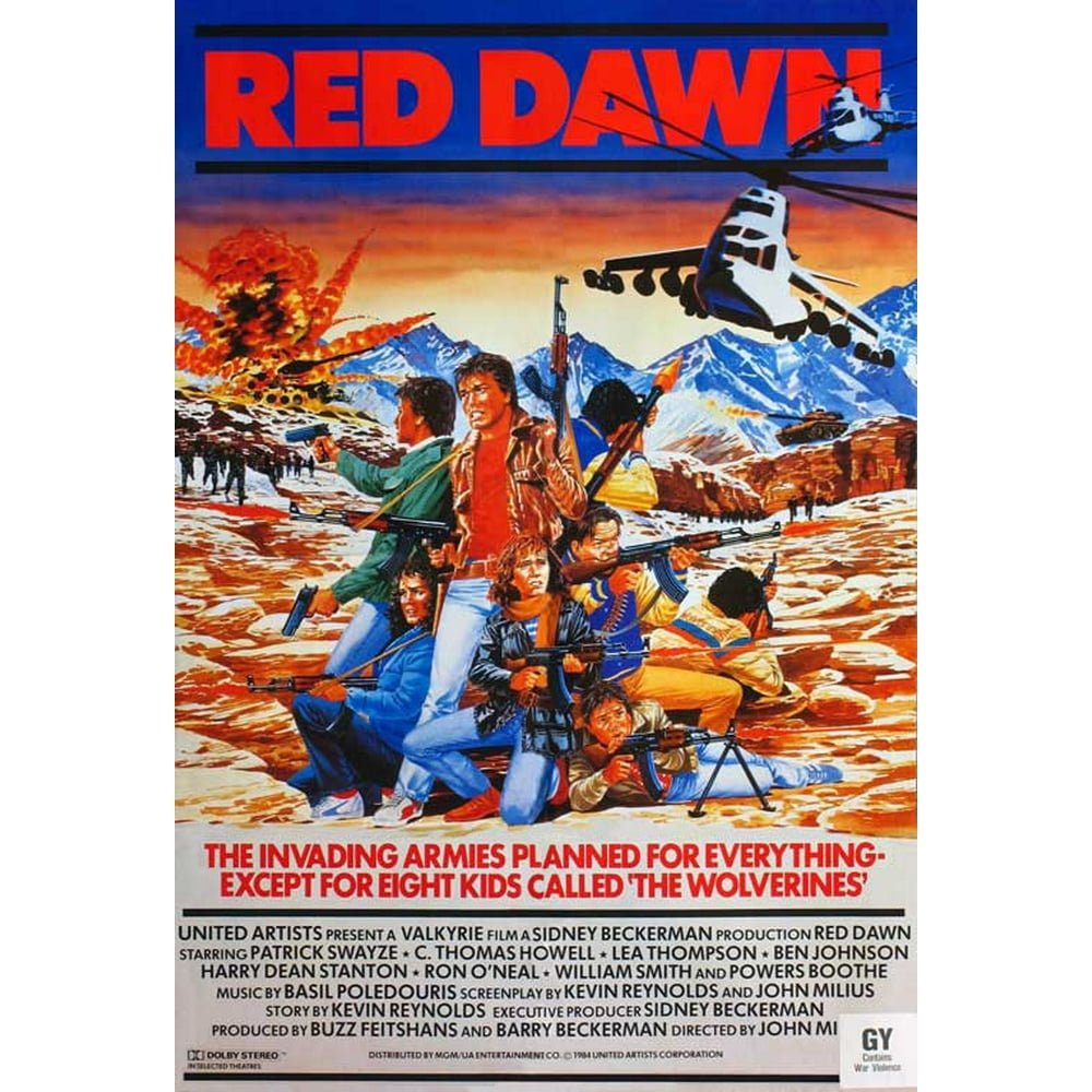 Red Dawn - movie POSTER (Style C) (27" x 40") (1984) - Walmart.com ...