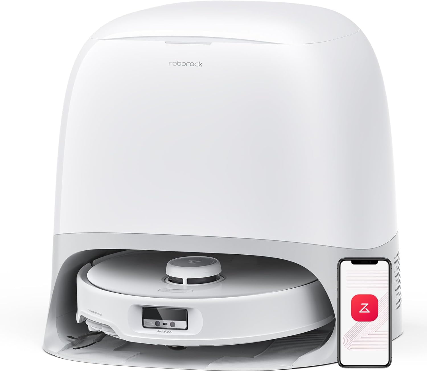 Roborock Qrevo Curv Robot Vacuum Cleaner and Mop | 18,500Pa Suction ...