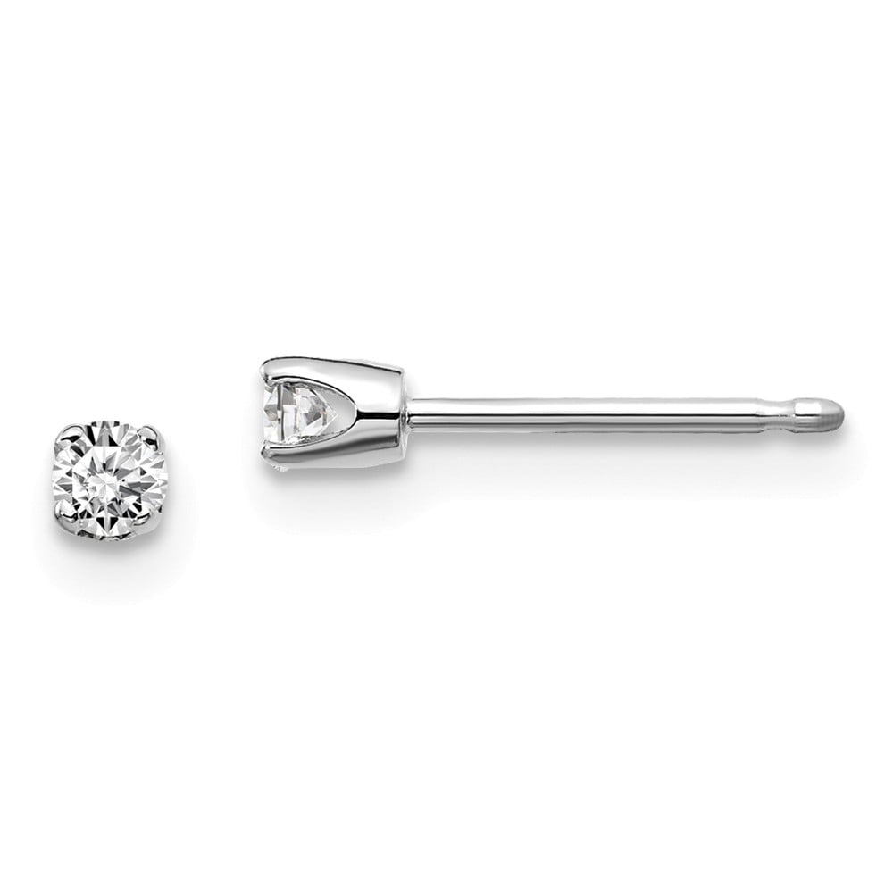 Discount Jewelers - Real 14ktw .10ct I2 K-L Diamond Stud Push-on Post ...