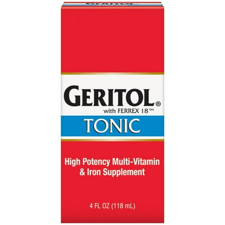 Geritol Tonic: w/Ferrex 18 High Potency Multi-Vitamin & Iron Supplement ...