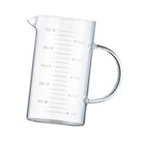 CUTICATE Glass Measuring Cup Measuring Jug,Sturdy,Easy to Read,Portable ...