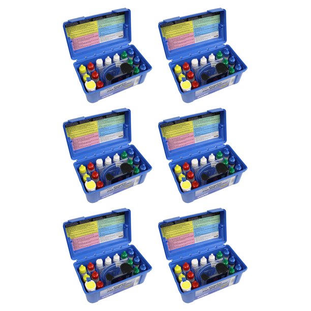 Taylor K2006 2000 Swimming Pool Chlorine pH Alkaline Water Test Kit (6 ...
