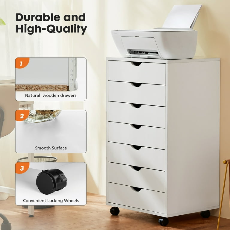 Mobile Storage Cabinets With Drawers