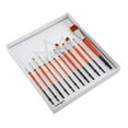 KINGART Radiant Series, Premium Golden Synthetic Brushes, Set of 12 - Walmart.com