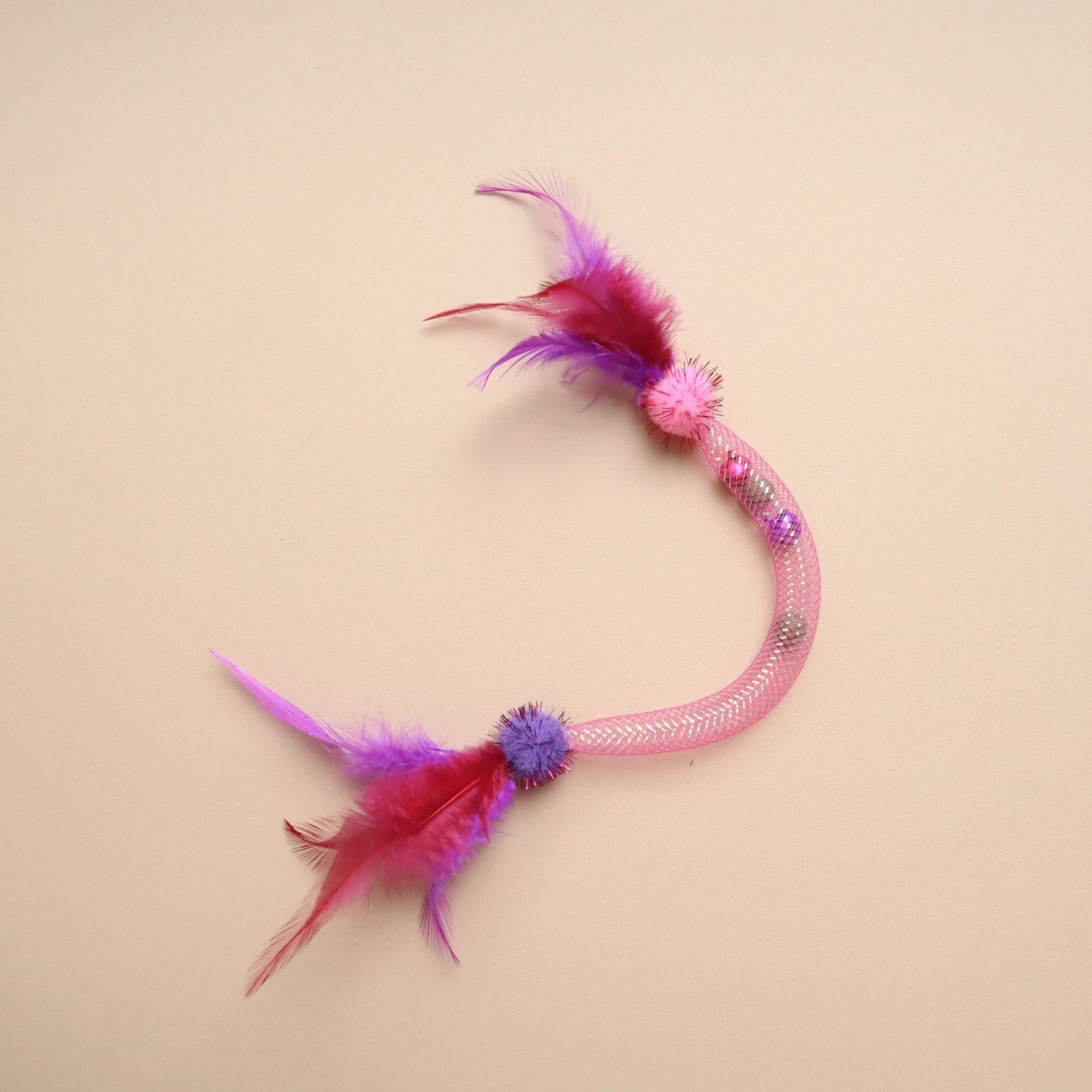 Ovzne Cats Toy Self-Employment Interactive Cats Toy With Feathers Cats ...