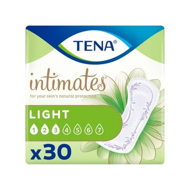 Tena Sensitive Care Ultra Thin Light Incontinence Pads, Regular, 30 Ct ...