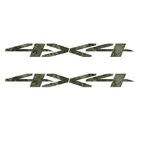 Chevy Silverado Matte Black 4X4 Bedside Decals 2019-2026 Set of 2 GM ...