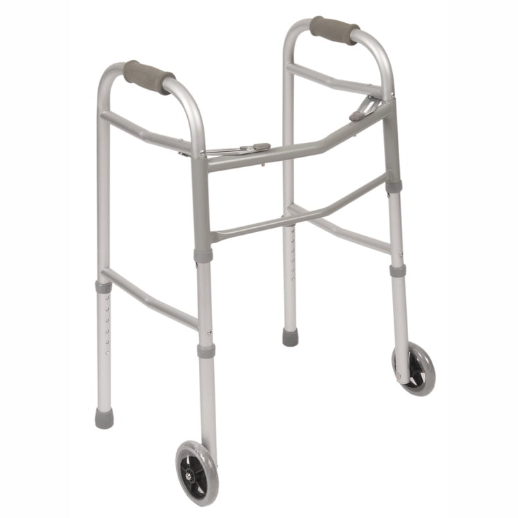 PCP Bi-Folding Walker, Mobility Stability Aid, Made in USA, Wheels ...
