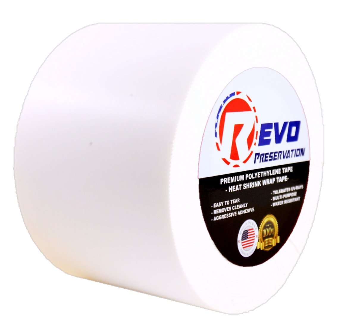 4" Inch White Shrink Wrap Tape 4" Inch X 180' Feet Pinked Edge Replaces ...