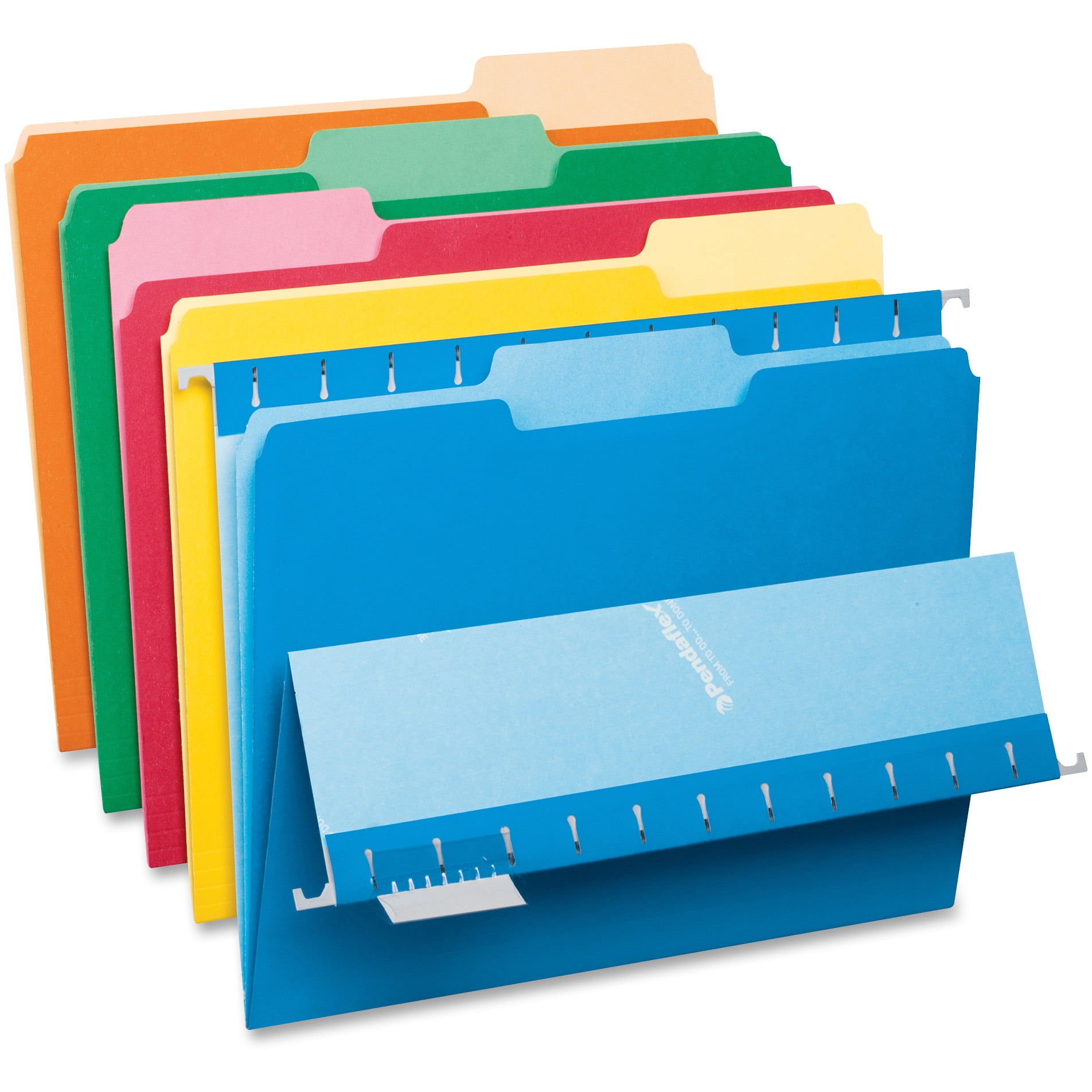Interior File Folders, 1/3-Cut Tabs, Letter Size, Assortment 2, 100/box ...
