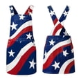 Coerni Girls 4th Of July Romper Dress American Flag Adjustable Straps ...