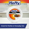 Hefty Deluxe Extra Strong & Deep Foam Plates, Round, White, 10.25 Inch ...