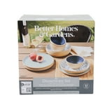Better Homes & Gardens 12-Piece Bamboo Melamine Dinnerware Set, Takara Print - Walmart.com