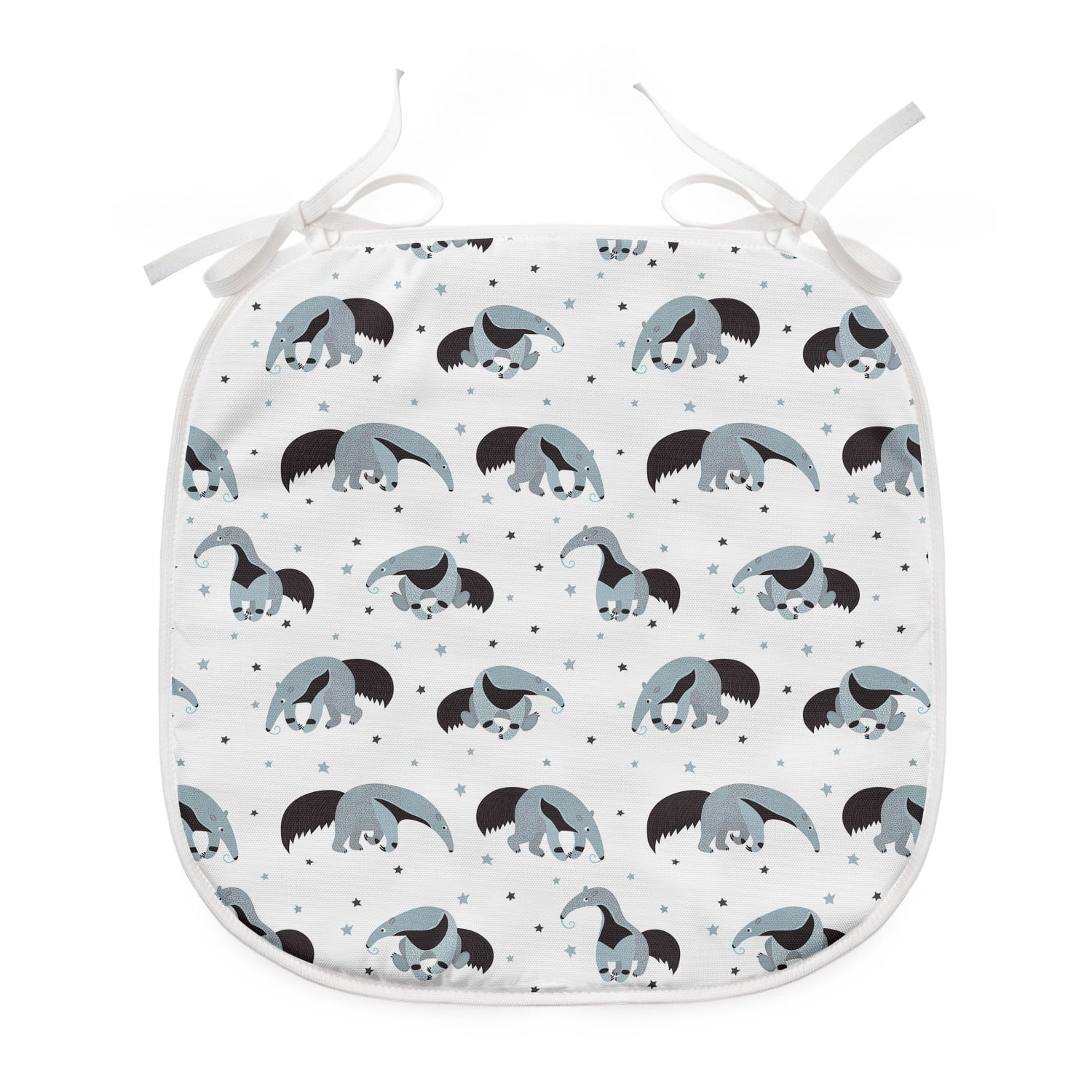 Animal Dining Chair Pad, Anteaters Star Wild Animals Funny Forest ...
