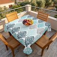Abstract Retro Flower Texture Table Cloth 54x54in, Waterproof Square ...